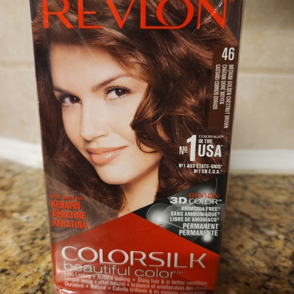 Revlon | Hair | Revlon Colorsilk Hair Color 46 Medium Golden Chestnut ...